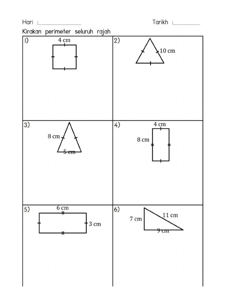 Perimeter Tahun 5 | PDF