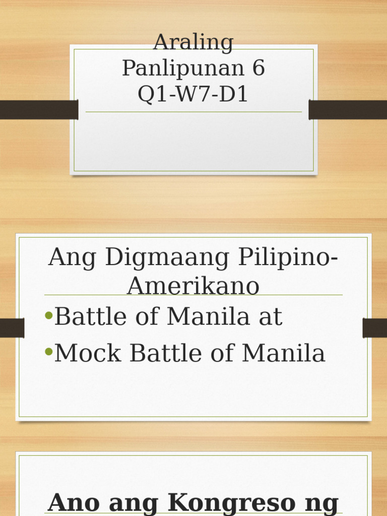 Araling Panlipunan 6 Q1-W7-D1 | PDF