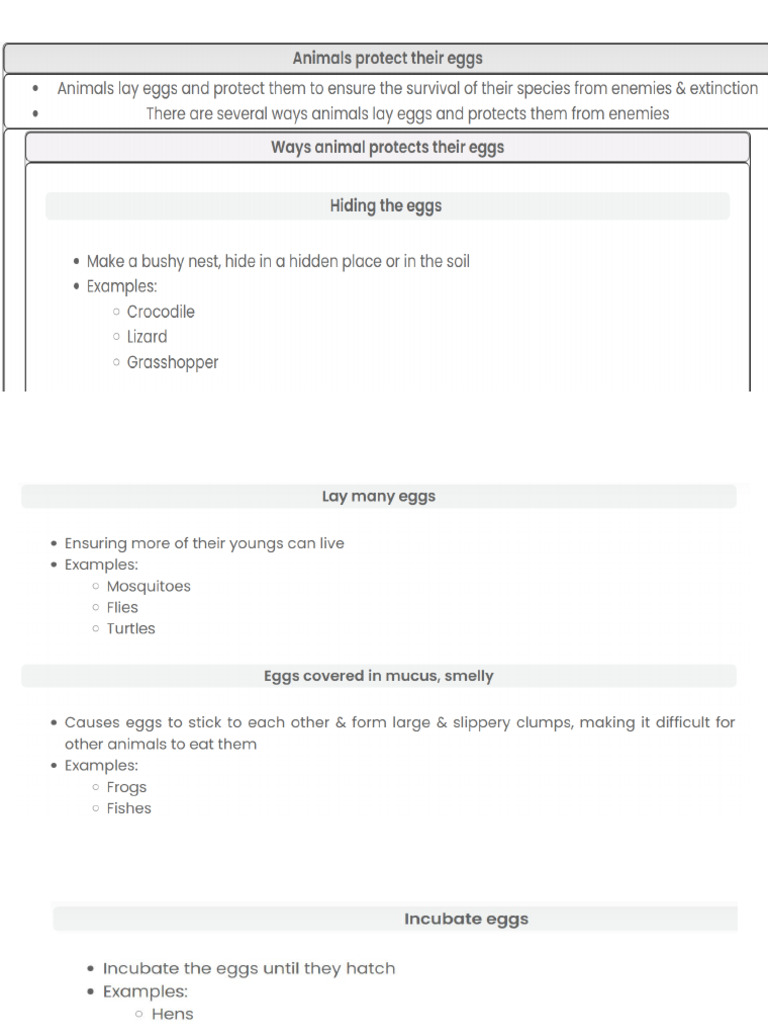 Animal Parenting and Protection Methods | PDF