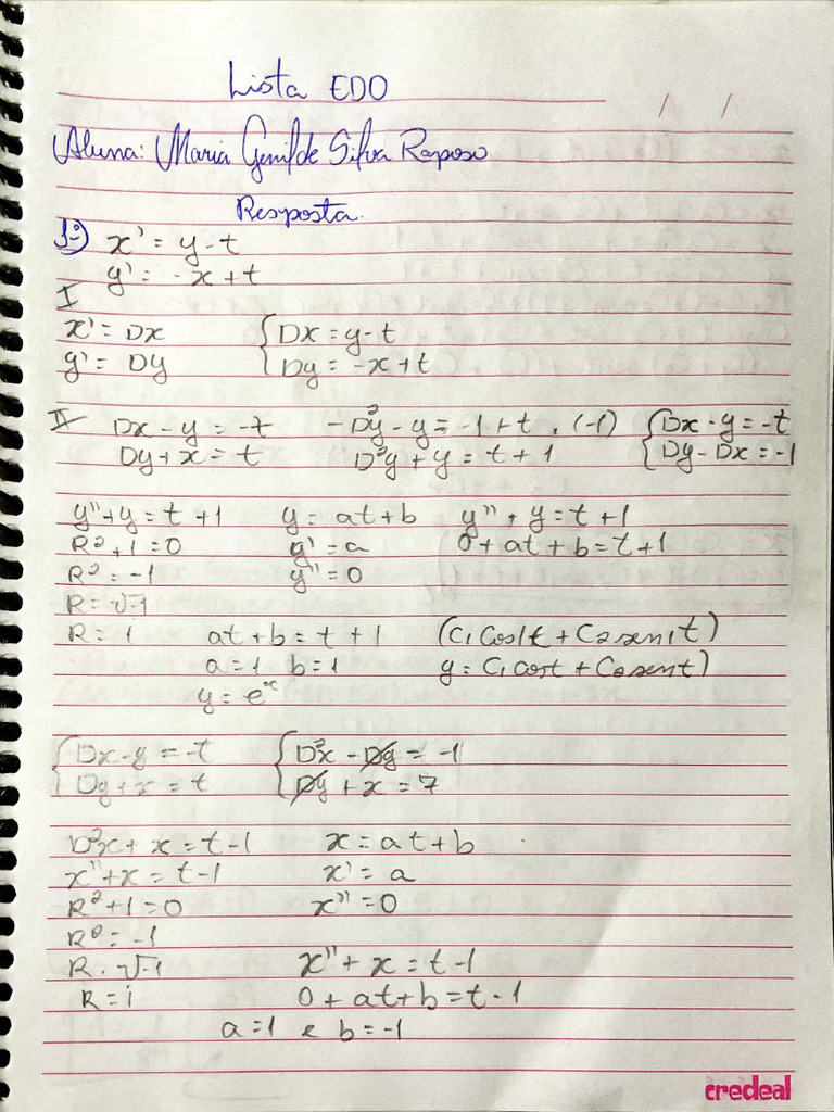 Lista EDO 7 Period Maria Genilde | PDF