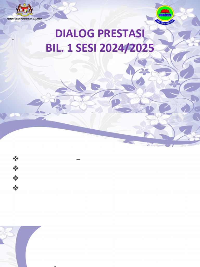 DIALOG PRESTASI Bil 1 2024 | PDF