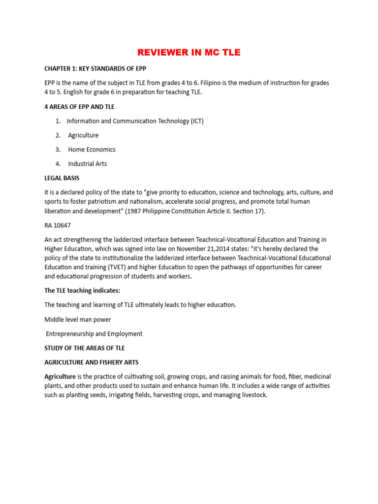 Reviewer in MC Tle | PDF | Learning | Consumerism
