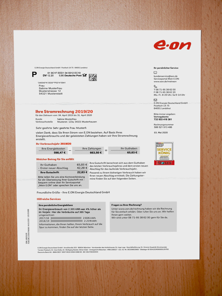 Eon Rechnung | PDF