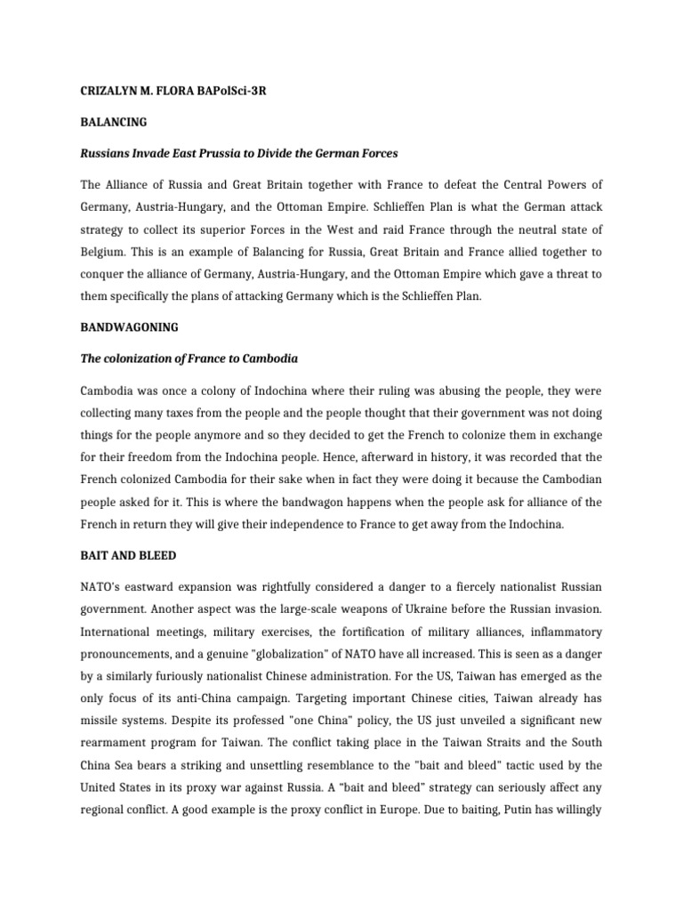 Ir Assignment | PDF | German Empire | Russian Empire