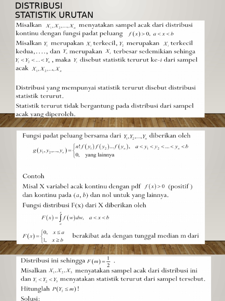 Distribusi Statistik Urutan Uniku | PDF
