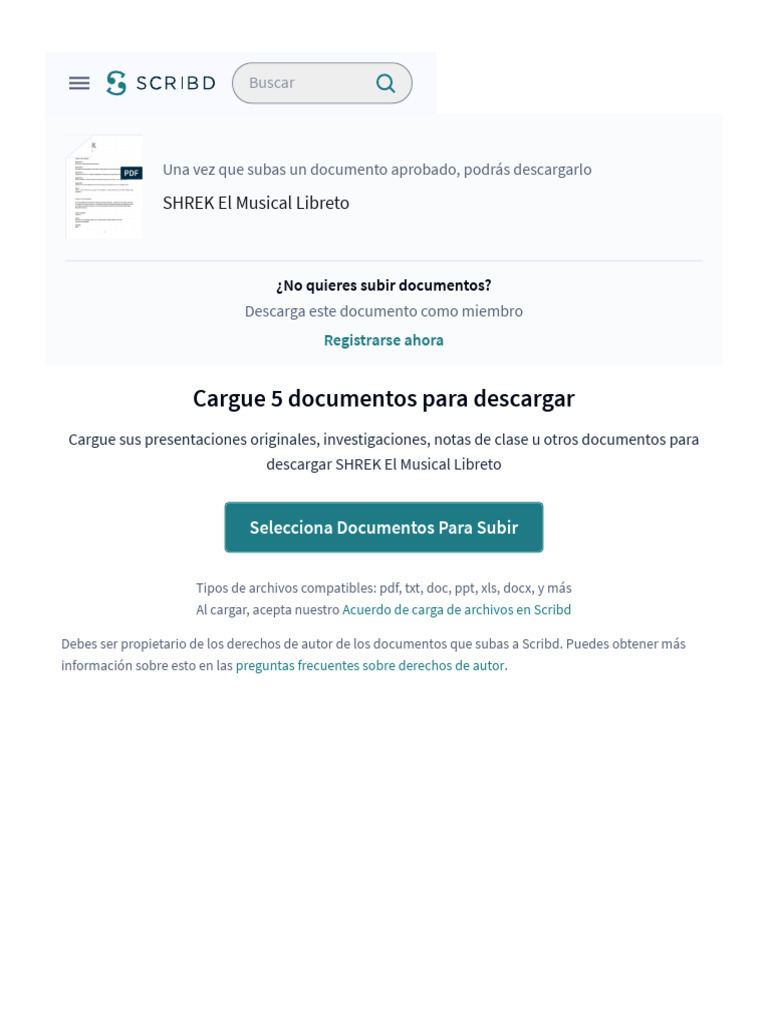Suba Un Documento - Scribd | PDF | Scribd | Facebook