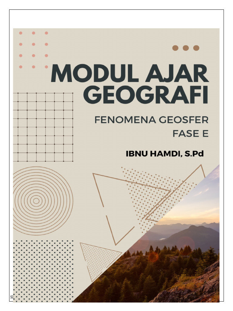 Modul Ajar Fenomena Litosfer | PDF | Sains & Matematika