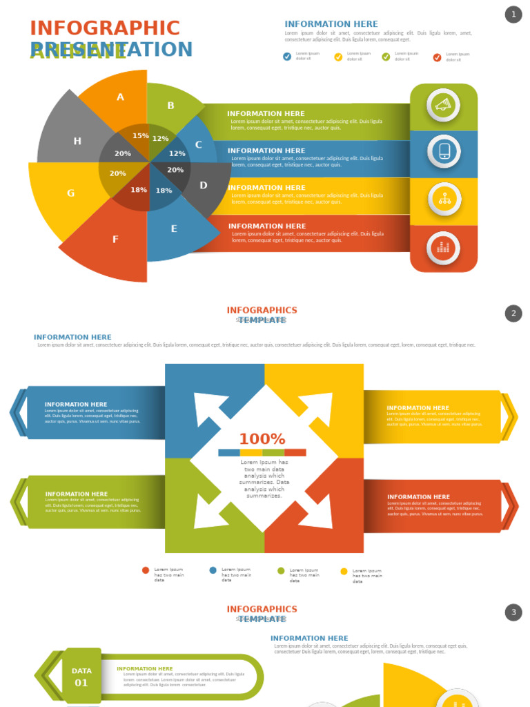 Colored Banners Infographic Presentation Template | PDF
