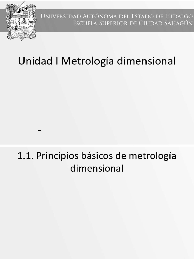 Principios Basicos de Metrologia Dimensional | PDF | Kilogramo | Medición