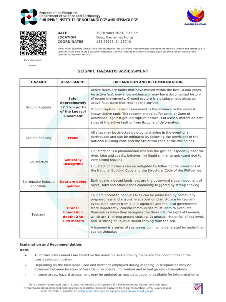 Hazard Assessment Report | PDF | Storm Surge | Tsunami