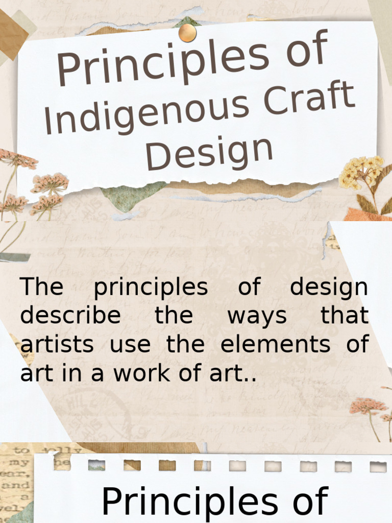 Lesson 4 Principles of Indigenous Design | PDF | Loom | Textiles