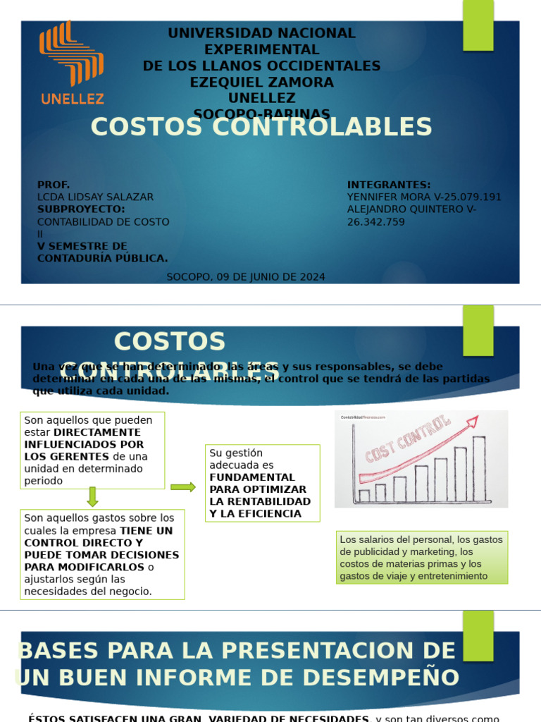 Costos Controlables en Contabilidad II | PDF | Economias | Business
