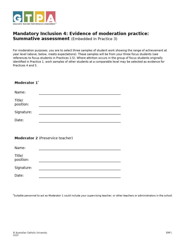Teacher Moderation Guide | PDF | Rubric (Academic) | Evaluation