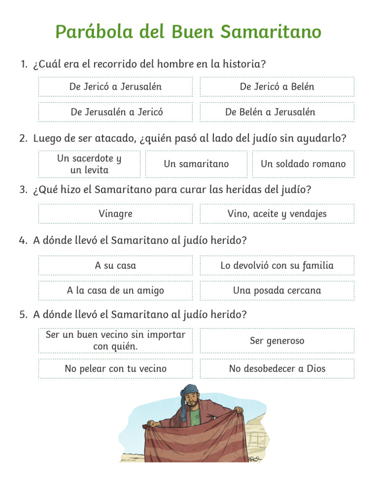 La Parábola del Buen Samaritano | PDF | Contenido bíblico