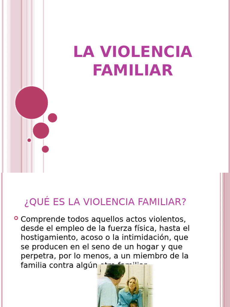 Violencia Familiar BTF | PDF | Abuso infantil | Violencia doméstica