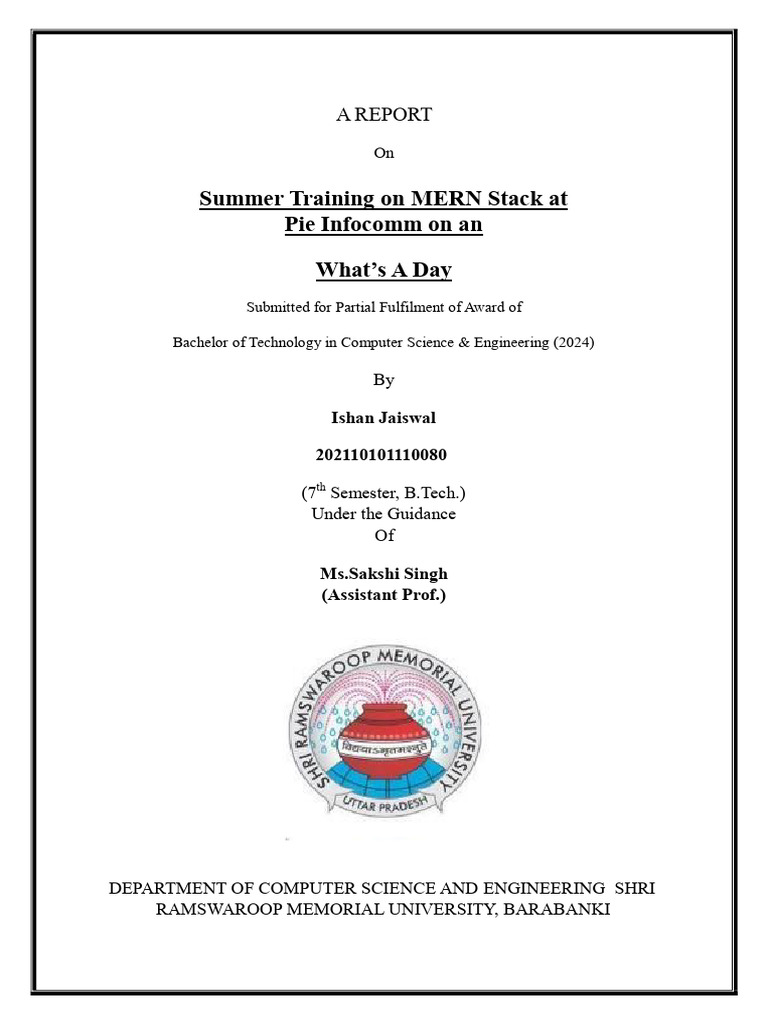 Ishan summer training | PDF | Software Development Process | Web Development