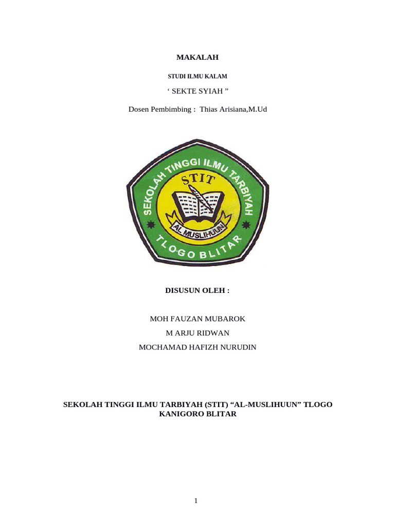 Memahami Sekte Syiah dalam Islam | PDF | Ilmu Sosial