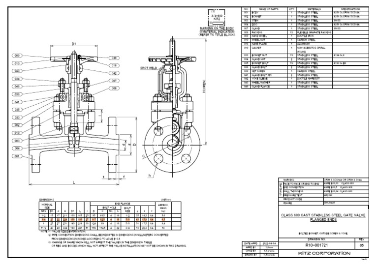 R10-001721-05 - 06 Valve Sectional Drawing | PDF | Mechanical ...