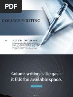 Column Writing Tips | PDF | Journalism | News