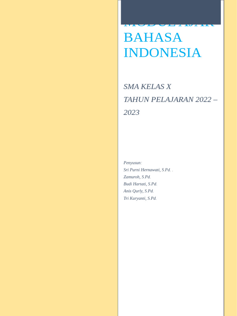 Modul Ajar Teks Eksposisi Kelas X Kelompok 1 | PDF