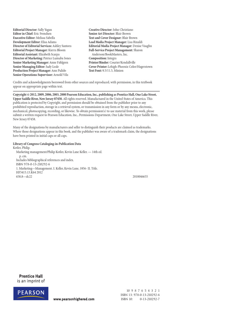 Marketing Management: Kotler & Keller | PDF | Intellectual Property Law ...