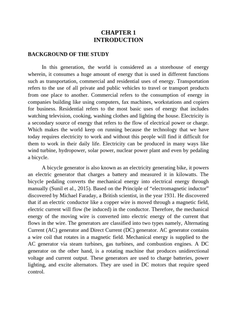 CHAPTER 1 (TISADO) | PDF | Electric Generator | Direct Current