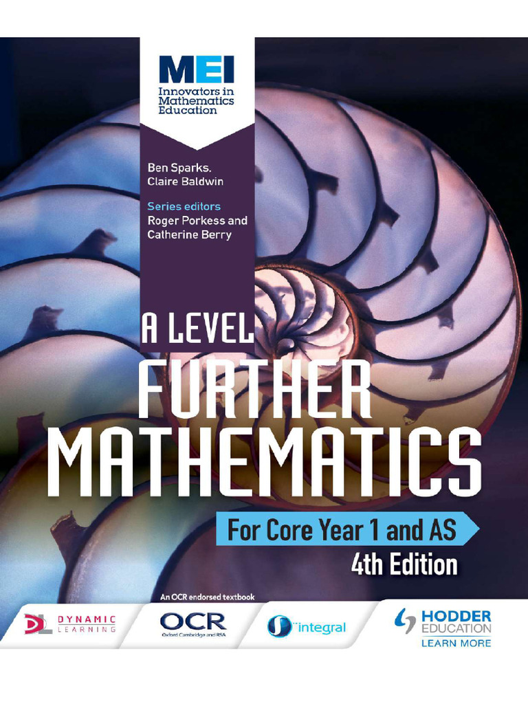MEI A Level Further Maths Core Year 1 As 4th Edition - Page 0001 | PDF