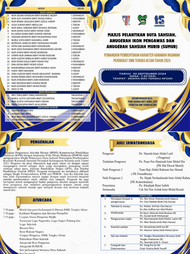 Buku Program Duta Sahsiah | PDF