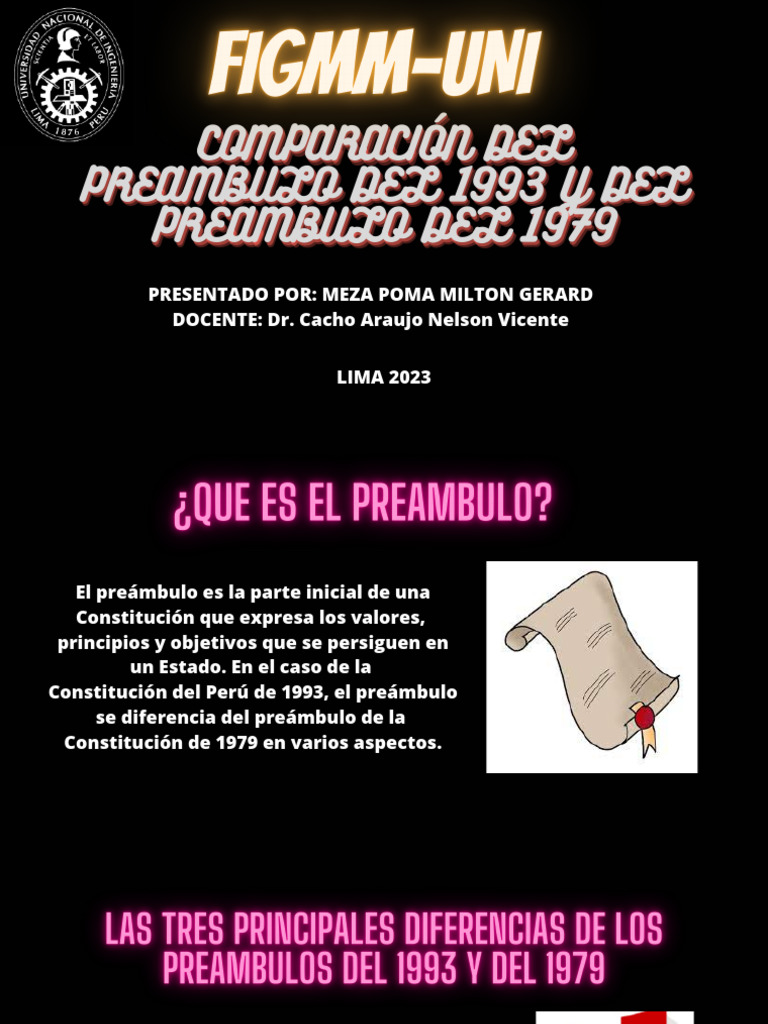 Comparación Del Preambulo Del 1993 y Del Preambulo Del 1979 | PDF
