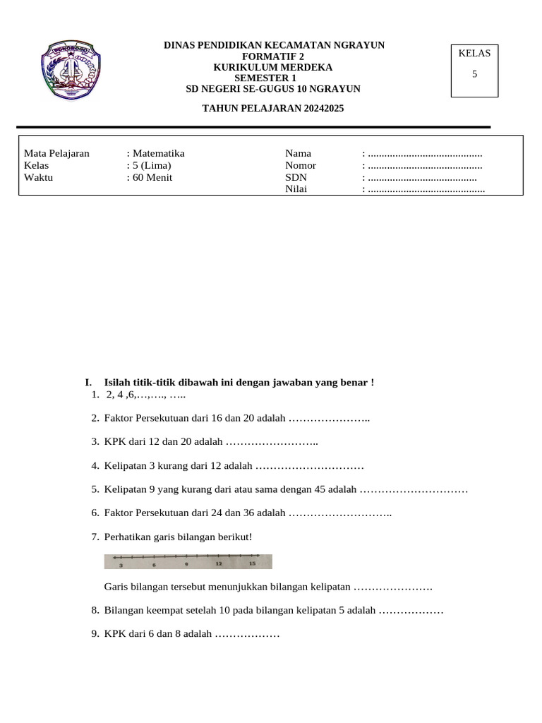 Sumatif 2 Matik | PDF