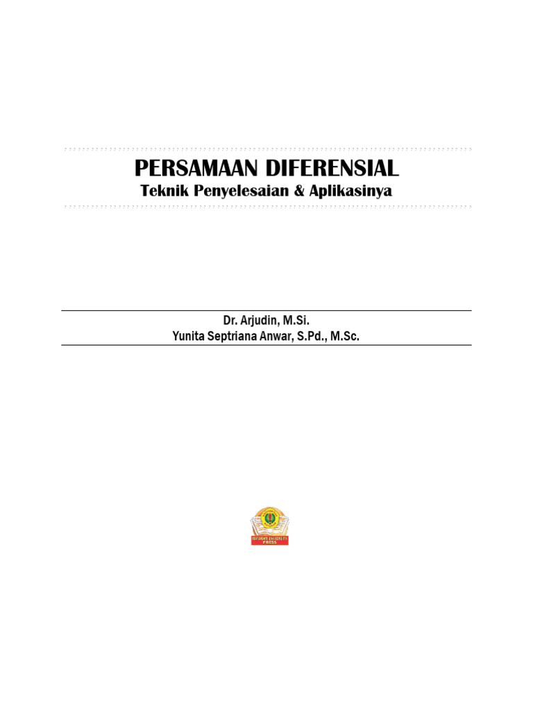 Bahan Materi PD Linier Homogen | PDF | Metode & Bahan Ajar | Sains ...