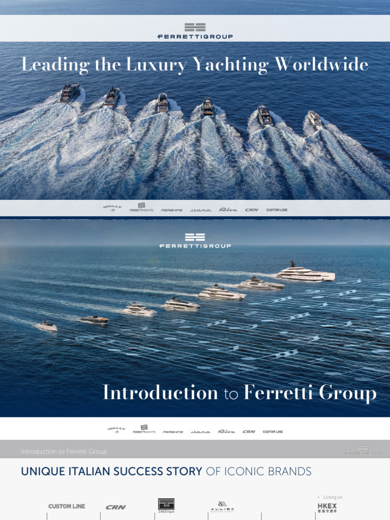 Ferretti Group Company Presentation 2024 | PDF | Brand | Yacht