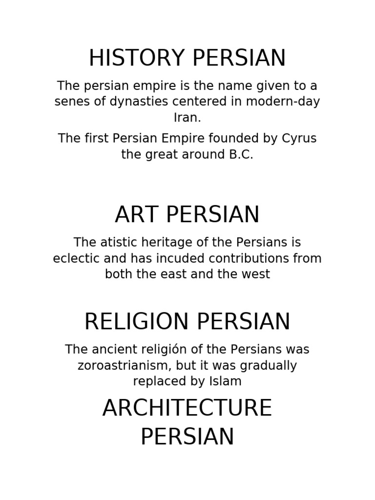 History Persian | PDF | History | Classics