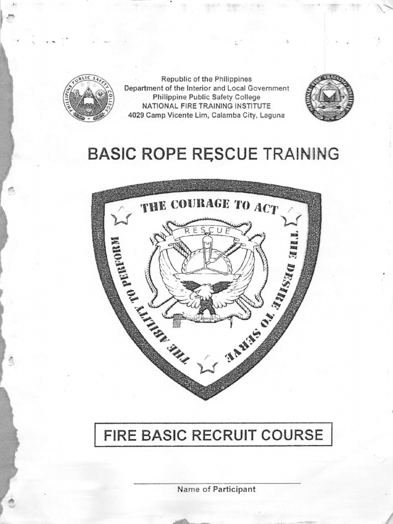 Basic Rope Rescue Training Manual | PDF Basic Rope Rescue Training Manual | PDF