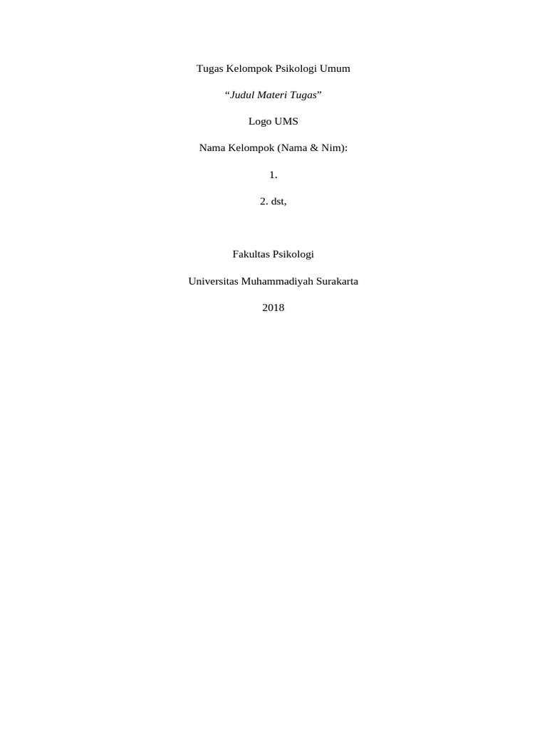 Format Tugas PU | PDF | Karier & Perkembangan | Seni & Disiplin Bahasa