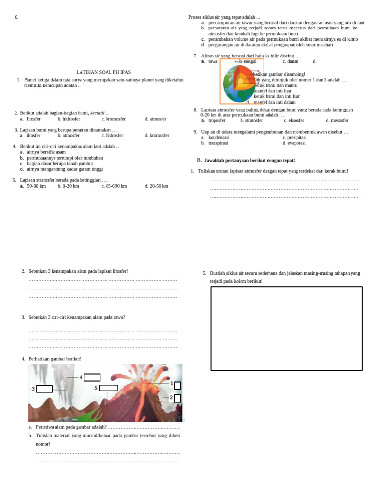 Penilaian Formatif IPAS BAB 4 | PDF | Sains & Matematika | Dewasa Muda