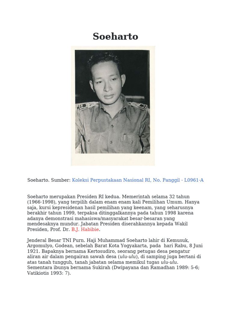 Soeharto | PDF