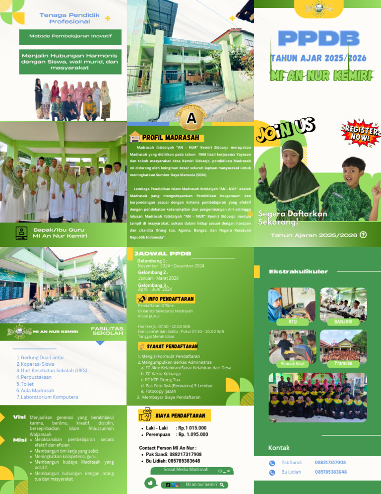 PPDB MI An Nur Kemiri 2025/2026 | PDF