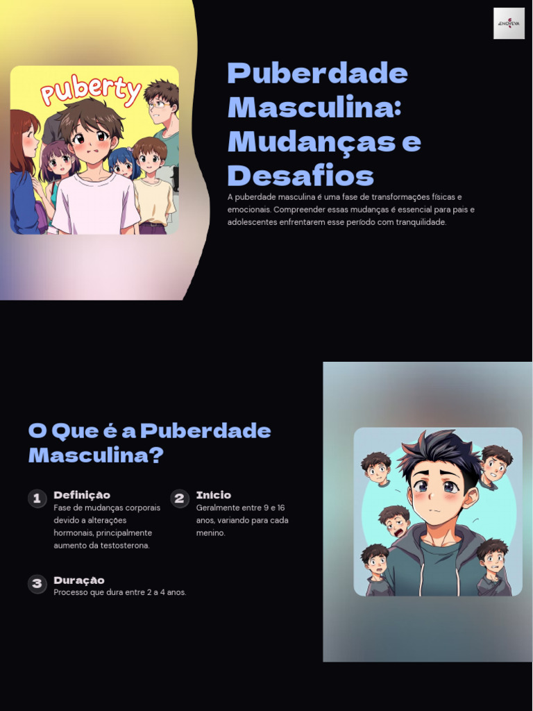 Puberdade Masculina Mudancas e Desafios - PDF 1 | PDF | Puberdade | Adolescência