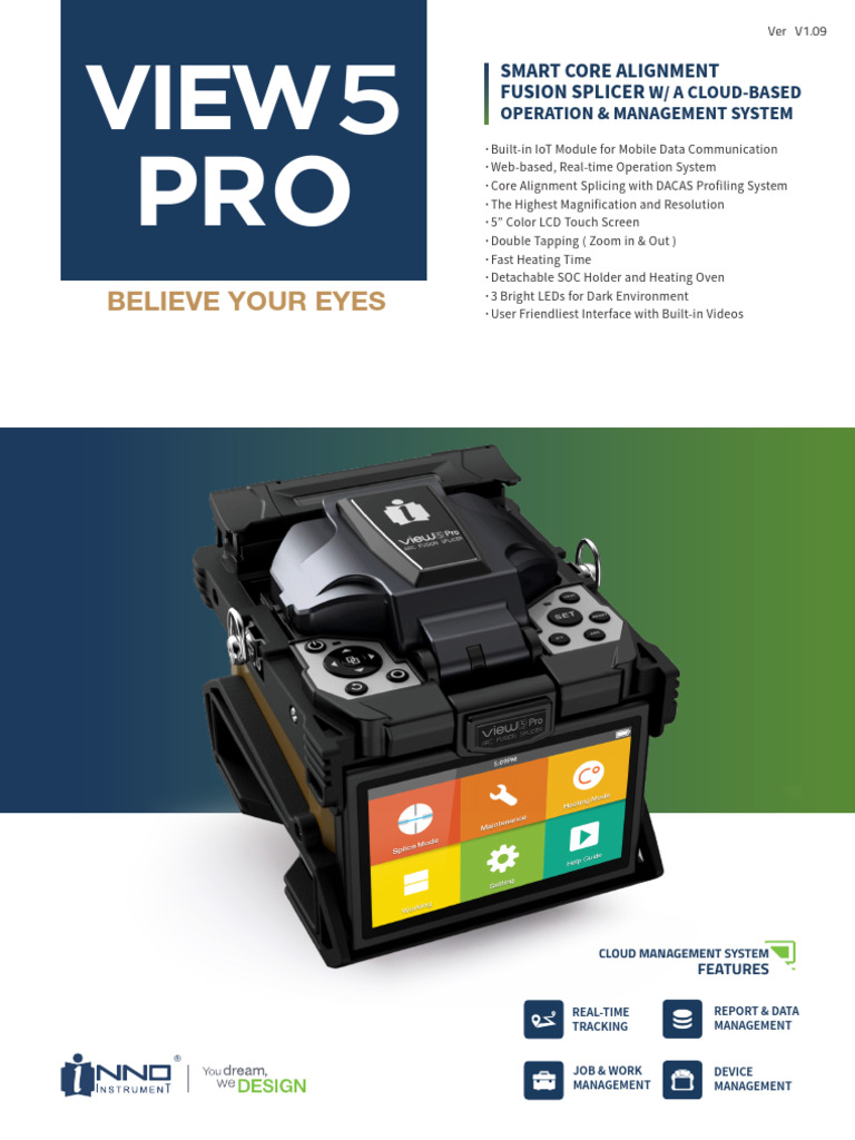 Fusionadora View5 Pro - Inno | PDF | Optical Fiber | Graphical User Interfaces