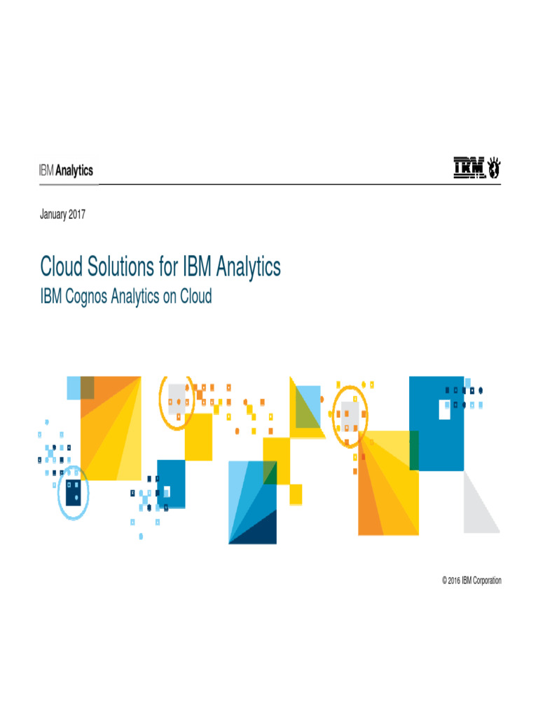 Cognos Analytics On Cloud Presentation | PDF | Cloud Computing | Backup