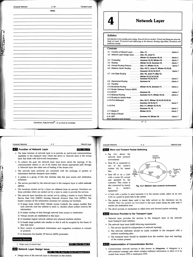 Unit - 4 Computer Networks | PDF