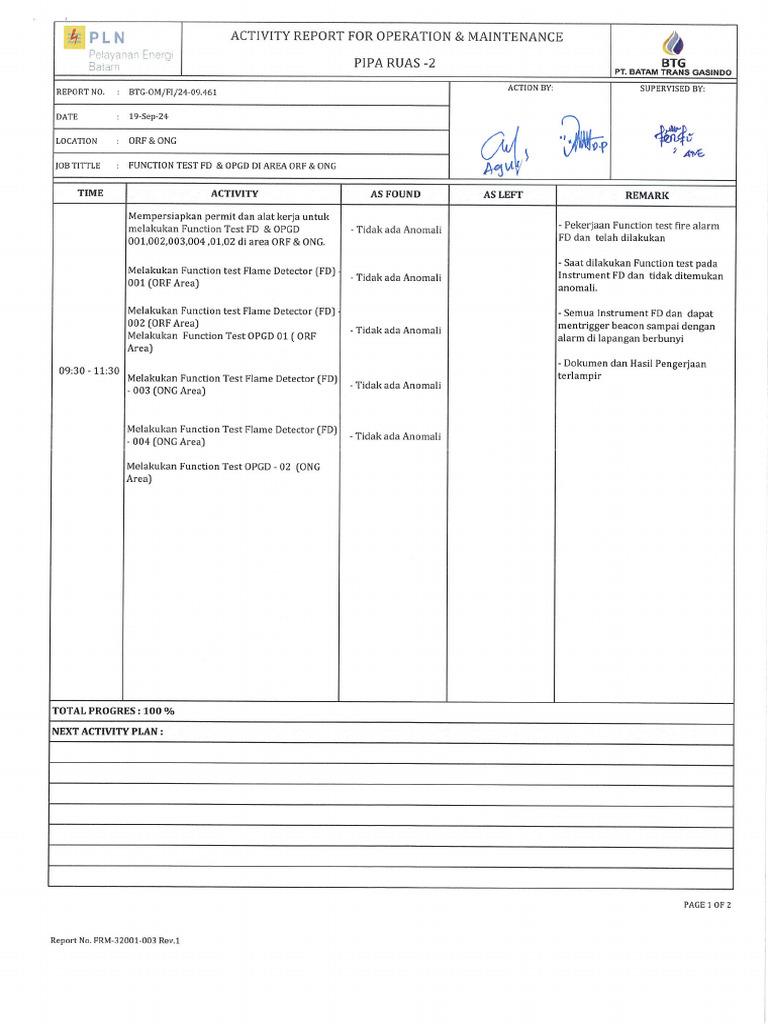 Function Test FD & OPGD 190924 | PDF