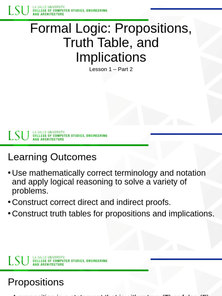 Formal Logic | PDF | Boolean Algebra | Teaching Mathematics