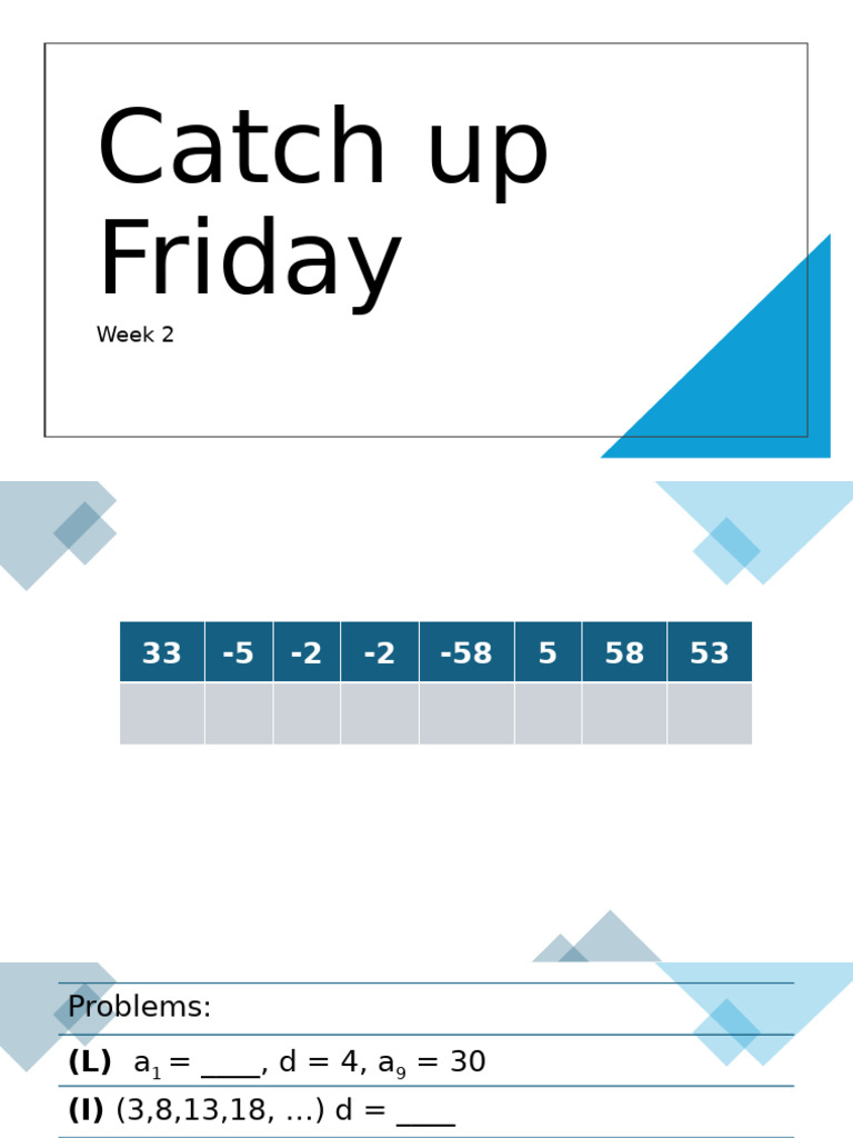 Catch Up Friday Mathematics Week 2 | PDF | Bullying | Interpersonal ...