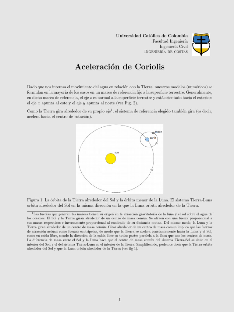 Aceleración Coriolis | PDF | Rotación | Tierra