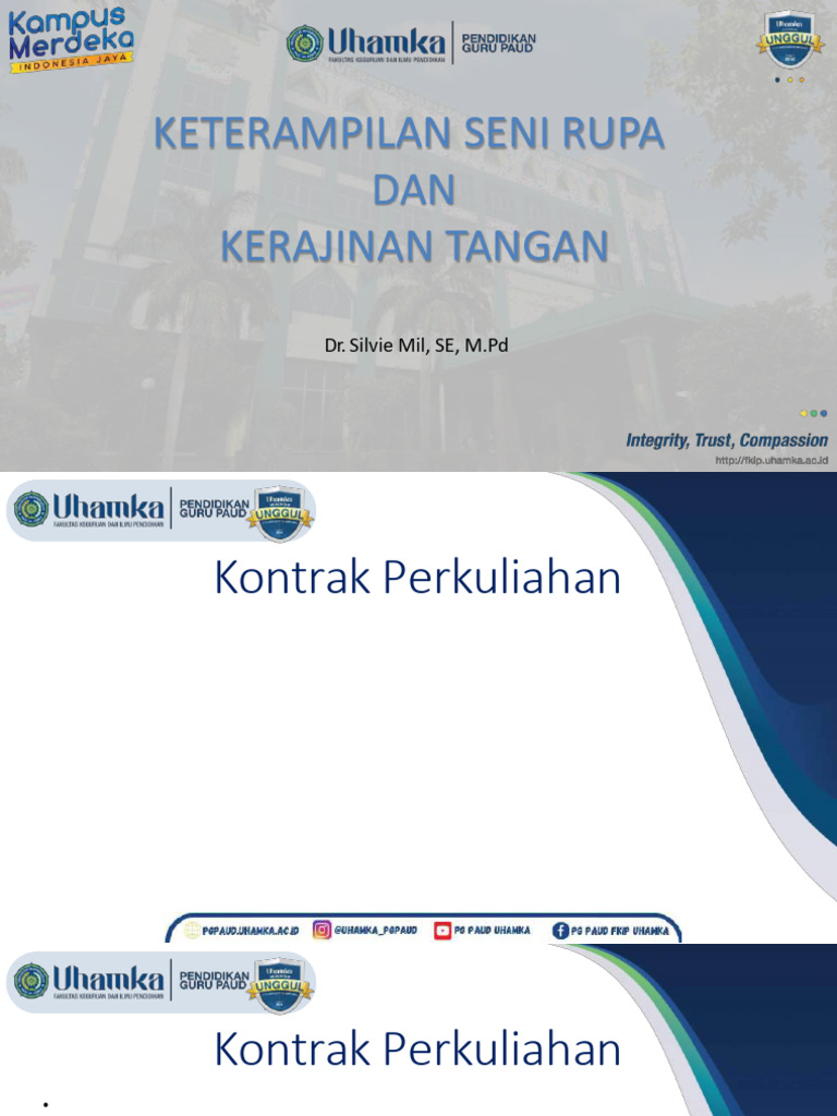 Bahan Ajar MK Keterampilan Seni Rupa Dan Kerajinan Tangan | PDF