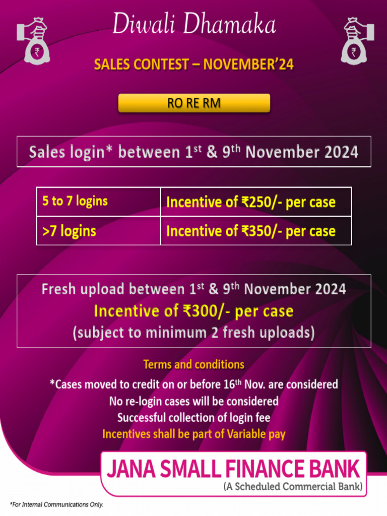 Diwali Sales Contest Incentives 2024 | PDF