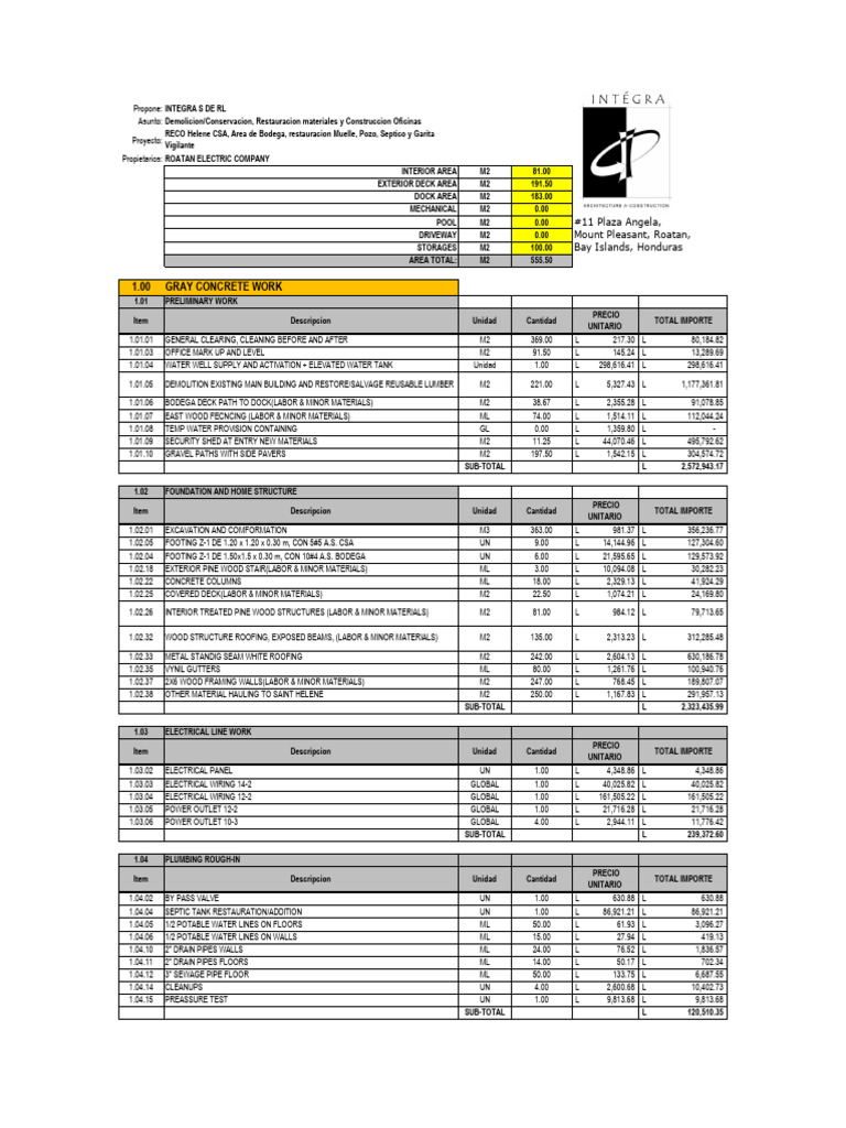 Demolition and Restoration Project Proposal | PDF | Plumbing | Tap (Valve)