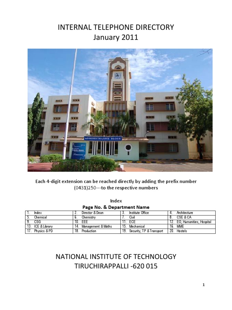 Telephone Directory Jan2011 | PDF